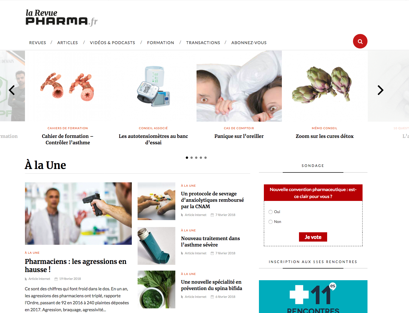 Revue Pharma - L'info pratique des pharmaciens d'officine