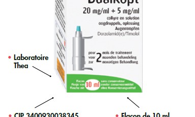 Zoom sur : Dualkopt (Dorzolamide, Timolol) - Revue Pharma